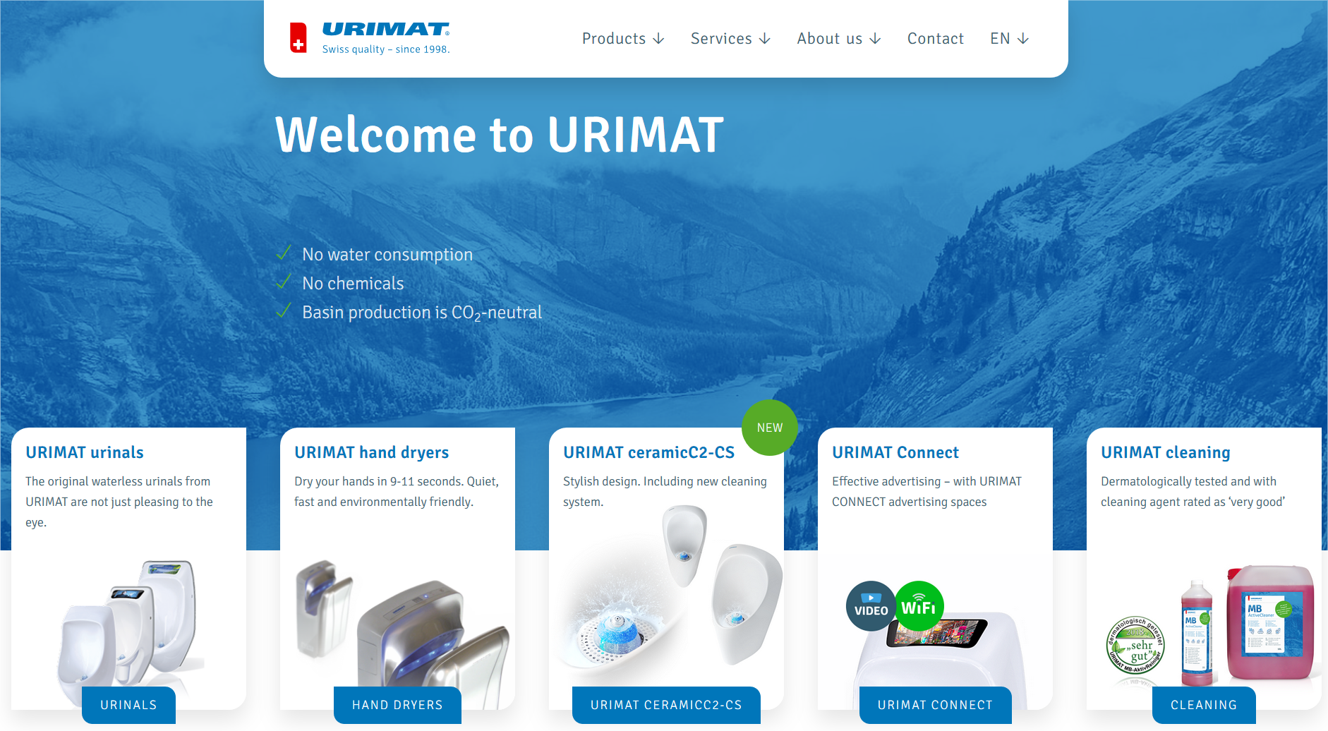URIMAT: Innovative Waterless Urinals & Eco-Friendly Sanitary Solutions ...